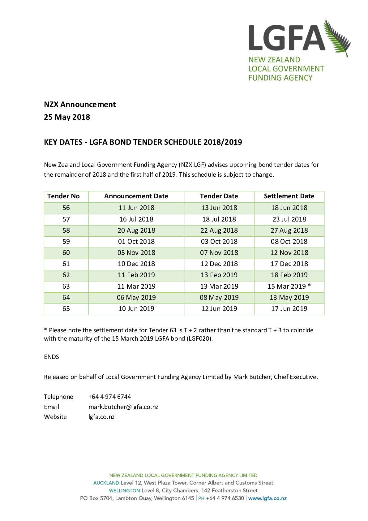 Press Release: LGFA Bond Tender Schedule 2018/2019 | New Zealand Local ...