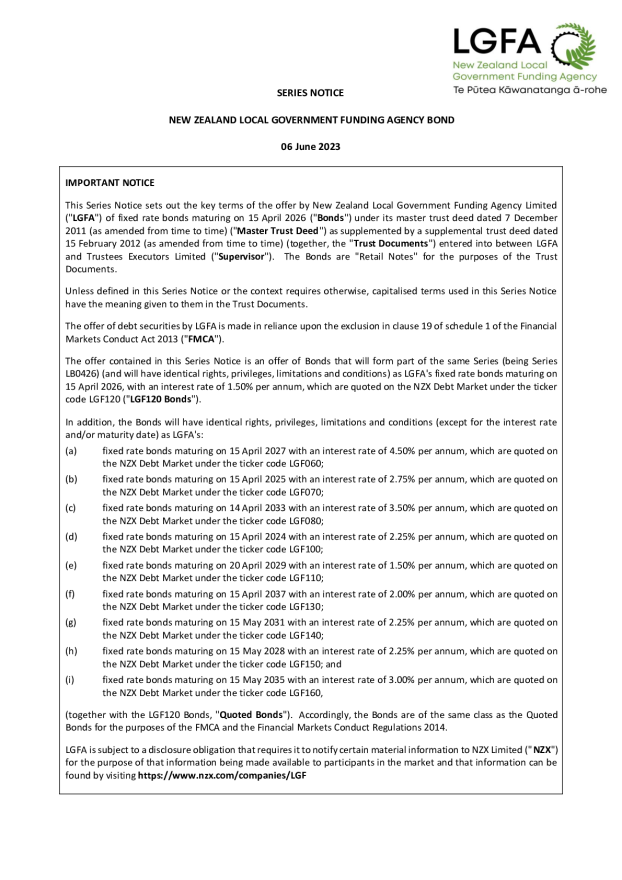 LGFA Bonds | New Zealand Local Government Funding Agency